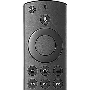 Insignia Remote (NS-RCFNA-21 Rev E) with Microphone for Fire TV - Black (Renewed)