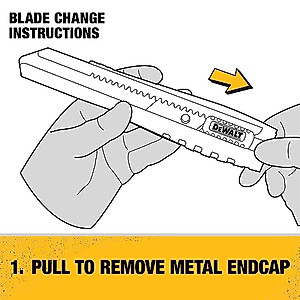 DEWALT Utility Knife, Heavy Duty Cutter with Snap-Off Blade, 18mm (DWHT10038)