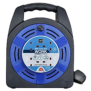 Masterplug Hand Bag Cassette Reel Blue 20m 13a 4skt