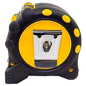 Komelon 7125IE; 25' x 1" Magnetic MagGrip Pro Tape Measure with Inch/Engineer Scale, Yellow/Black
