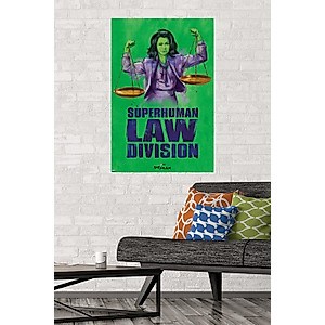 Trends International Marvel She-Hulk: Attorney At Law - Super-Human Law Division Wall Poster, 34L x 22.4W, Premium Unframed Version