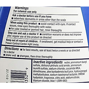 Selsun Blue Moisturizing with Aloe Dandruff Shampoo 11 oz (Pack of 2)