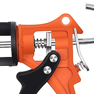 Finder Standard Size 10oz Silicone Caulking Gun, Manual Cartridge Rod Cradle，Fits 10 oz tube/cartridge (Caulking gun only)