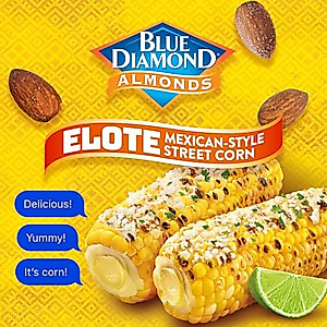 Blue Diamond Almonds, BOLD Elote Mexican Street Corn Flavored Snack Nuts, 6 Ounce Can