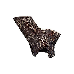 Plecoceramics Large Aquarium Cave Hiding Place for Fish Ceramic Decoration Hideout Tree Trunk Log for plecos and Cichlids