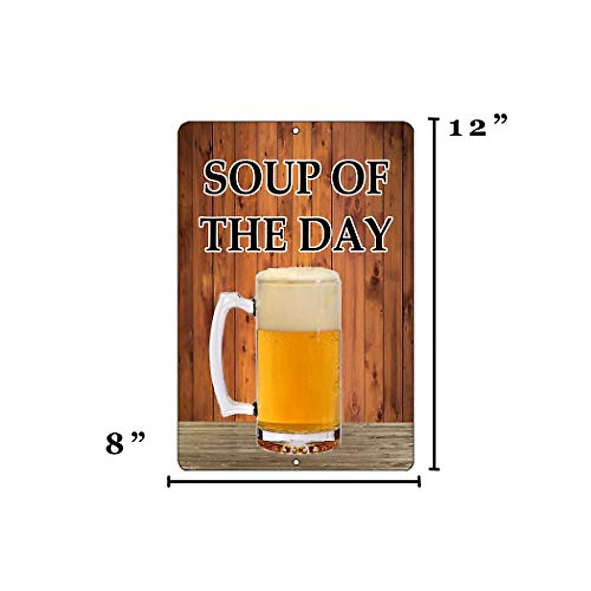 Rogue River Tactical Funny Beer Alcohol Sign Metal Tin Sign Home Bar Kitchen Soup of The Day