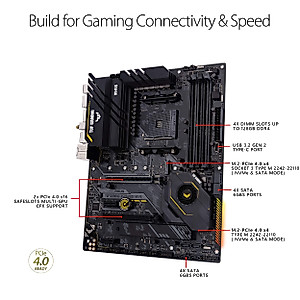 ASUS TUF Gaming X570-PRO (WiFi 6) AM4 Zen 3 Ryzen 5000 & 3rd Gen Ryzen ATX Motherboard (PCIe 4.0, 2.5Gb LAN, BIOS Flashback, HDMI 2.1, USB 3.2 Gen 2