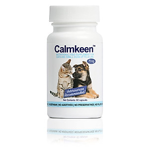 Calmkeen 75 mg 60 Count Nutritional Supplement for Small Dogs and Cats Up to 22 Pounds (Formerly Calmkene)