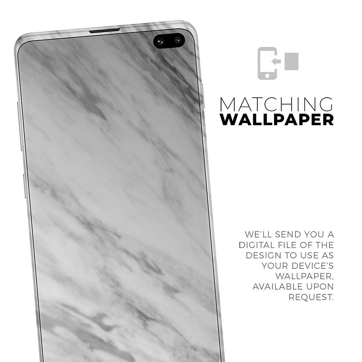 DesignSkinz Slate Marble Surface V10 Protective Vinyl Decal Wrap Skin Cover Compatible with The Samsung Galaxy S20 (Screen Trim & Back Glass Skin)