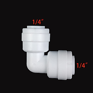 XINWOO 1/4" Quick Connector,Push to Connect Fitting Ball Valve,Tee,Straight Union,Eblow Union Tube,for RO Systems, Filter,Water Purifiers 25Pcs(T+L+Y+S+Valve)