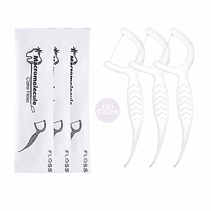 Individually Packaged Dental Floss,Floss Singles Bag,Dental Picks Disposable,Travel Dental Floss,Dental Floss, Floss Sticks,Easy to Carry Dental Flossers(100 Count)