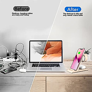 HATALKIN 3 in 1 Wireless Charging Station Compatible for Apple Products Multiple Devices Apple Watch 8 Ultra 7 SE 6 5 4 3 AirPods 3 Pro 2 iPhone 14 13 12 11 Pro Max XS XR 8 Fast Wireless Charger Stand