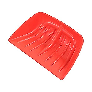 Kadimendium Snow Shovel PP Plastic Shovel 53 x 35.5cm x12.5cm Big Shovel for Gravel Soil Leaves Garden Construction (Red)