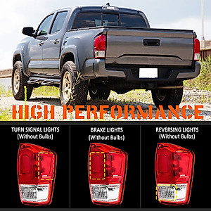 Tail Light Replacement Halogen Rear Lamp Fit For 2016-2023 Toyota Tacoma SR/SR5/Limited Left Driver Side without Bulbs
