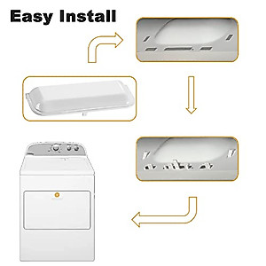 HPUY W10714516 W10861225 Dryer Door Handle Replacement for Whirlpool Kenmore Amana Crosley AP5999398,PS11731583