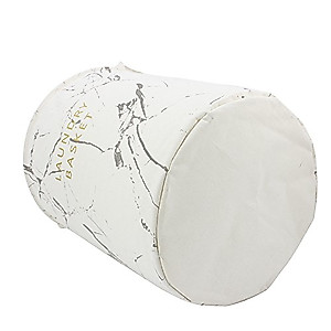 Homele 19.7" Large Waterproof Laundry Basket, Cotton Fabric Unique Marble Pattern Foldable Laundry Hamper Bucket Storage Basket Bin Organizer for Men Women Nursery, Kids Toys, Baby Clothing (White)