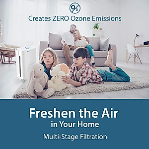 InvisiClean Sensa Air Purifier – H13 True HEPA Smart Air Quality Sensor for Bedrooms, Allergies and Pets, Large Rooms, Smoke, Dust, Allergens, Odors, Carbon, Ultra Quiet, No Ozone IC-5120