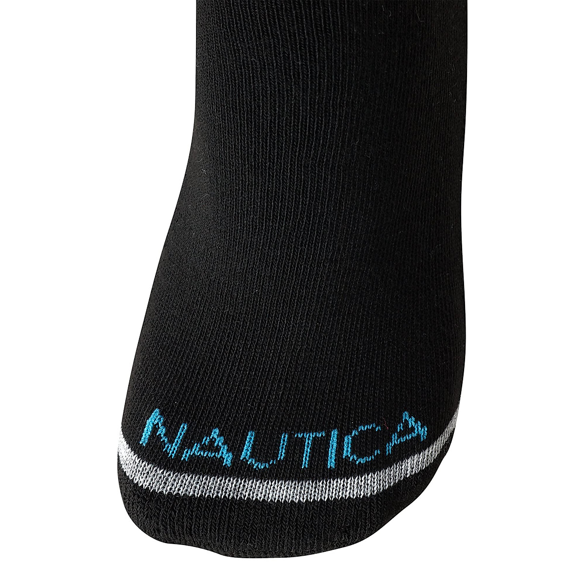 Nautica Women's Comfort Cushioned Quarter Cut Moisture Control Athletic Socks (6 Pack), Size 4-10, Black