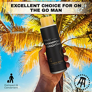 WOULD Men's 2-in-1 Shampoo & Conditioner - 16 Oz, Dual Action, Oakmoss & Pink Pepper Scent