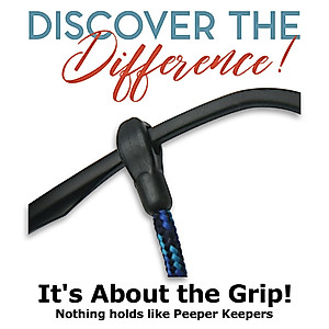 Peeper Keepers Eyeglass Supercord Retainer, Black, 2 Pack