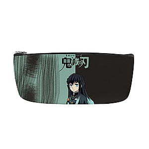 HANDAFA Unisex Nezuko Print Backpack Set Manga Cosplay 3PCS Bag Shoulder Bag PencilBag Set(Muichirou)