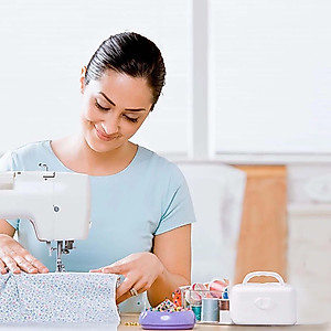 SINGER | Bobbin Winder For Sewing Machines - For Class 15 and 15J Bobbins - Simple & Portable - Battery Powered With Included Power Adapter , White