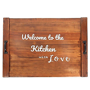 Gas Stove Burner Covers with Handles,LEKUAIJIA Electric Stove Burner Covers Made of Extra Thick Pine Wood, Handcrafted Cookware.