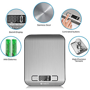 Etekcity Small Food Scale and EB9380H Digital Body Weight Bathroom Scale