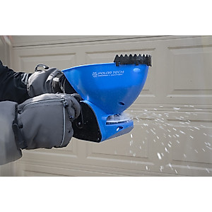 EarthWay Polar Tech 94014 4 LB Ice Melt Hand Spreader with Built-in Ergonomic Trigger for Comfort and Adjustable Reel Control and Sealed Gearbox and High-Speed Crank