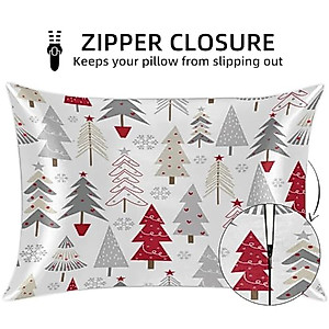 Pardick Satin Pillowcase for Hair & Skin - Silk Pillowcase with Zipper - 20'x26' Cooling Satin Pillow Cases - Silky Pillow Cover for Bedroom, Sofa