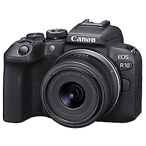 Canon EOS R10 Mirrorless Digital Camera with RF-S 18-45mm f/4.5-6.3 is STM Lens + 55-210mm f/5-7.1 is STM Lens + 64GB Memory Cards, Professional Photo Bundle (42pc Bundle)