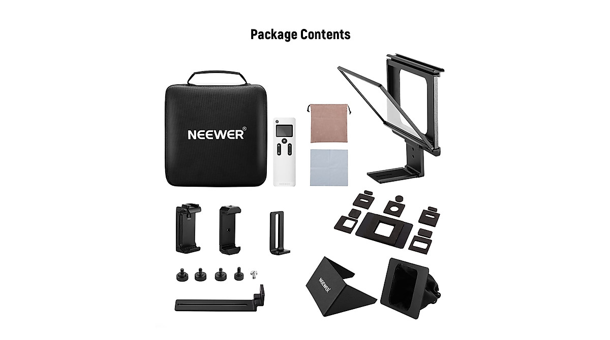 NEEWER X1 Pro 9" Teleprompter: Camera & Smartphone Ready