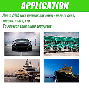 SIGANDG 1/0 or 4 Gauge AWG Inline ANL Fuse Holder with 150 Amp Fuse