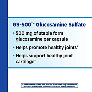 Nature's Way GS-500 Glucosamine Sulfate, Supports Healthy Joints and Cartilage*, 120 Capsules