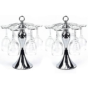 Wine Glass Rack Home Wine Rack Wine Glass Rack Hanging Upside Down Wine Cabinet Wine Rack Goblet Rack Ornaments(2 Pcs）