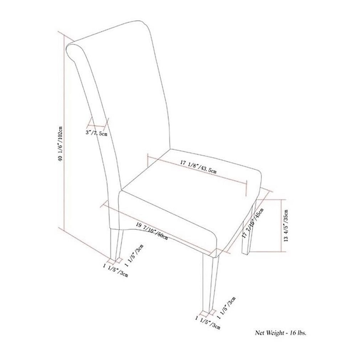 SIMPLIHOME Avalon Dining Chair Set in Tanners Brown, Solid Wood Frame, Vegan Leather Upholstery, Curved Design, Set of 2, 25.2 x 17.7 x 39.8 inches, for Dining Room