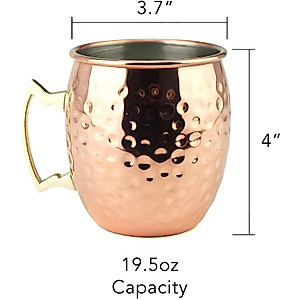 PG Bundle #1 - Moscow Mule Mugs (4pc) and Copper Stainless Steel Wine Glass (4pc)