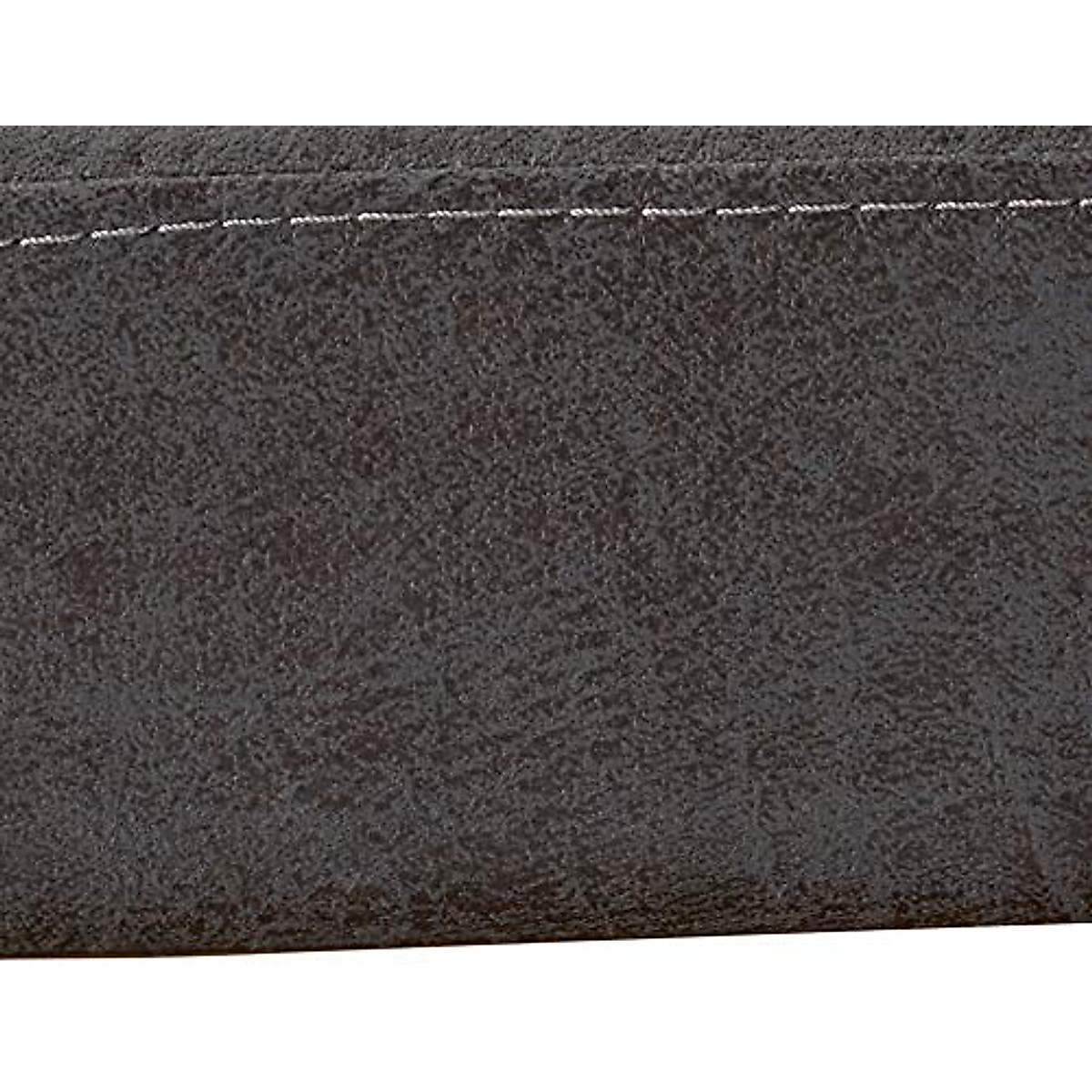 Christopher Knight Home Elisha Industrial Modern Microfiber Bench, Slate / Matte Black