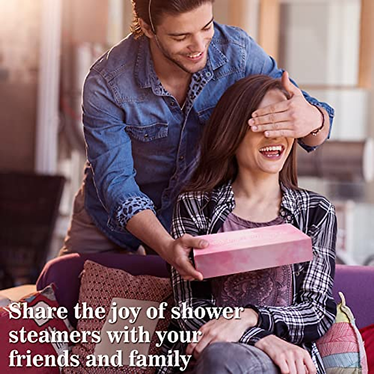 Aromatherapy Gifts for Women- 12Pcs Shower Steamer Aromatherapy Self Care Gifts for Women Christmas Gifts for Stress Relief Home SPA Gifts for Women- Stocking Stuffers for Adults (4 Scents)