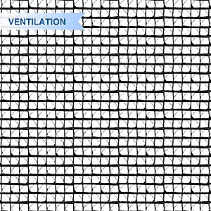 E&K 32"x32" Outdoor AC Unit Cover Air Conditioner Compressor Mesh Top Cover for Outside with Bungee Cords Protect from Leaf Dust and Debris