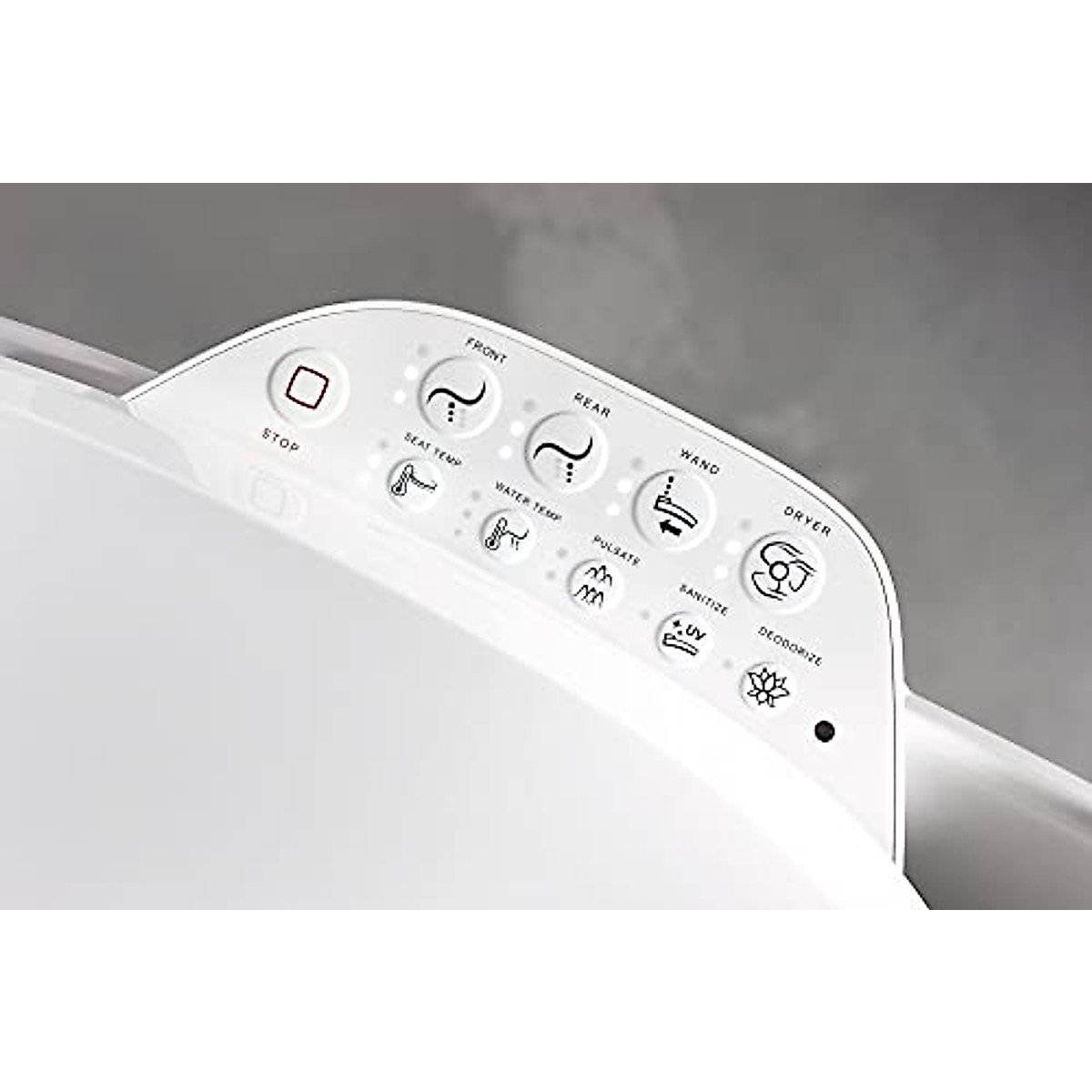 KOHLER 8298-0 PureWash E590 Elongated Bidet Toilet Seat, Heated Bidet, Bidets for Existing Toilets, Nightlight, Self-Cleaning Nozzle, Biscuit
