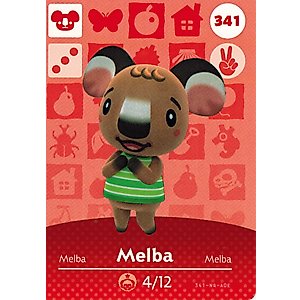 Nintendo Animal Crossing Happy Home Designer Amiibo Card Melba 341/400 USA Version