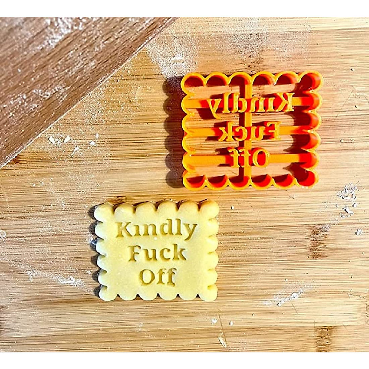 GUAGLL 4Pcs Cookie Cutter Mold Funny Good Wishes Biscuits Cake Molds Cutter Letters Shapes Cookie Baking Tool