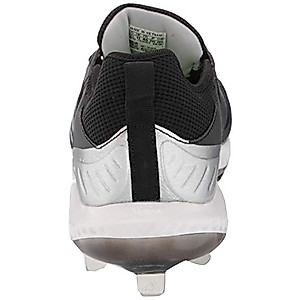 adidas Women's EG5634 Baseball Shoe, Core Black/Silver Metallic/Footwear White, 8