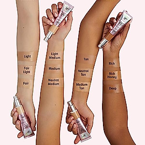 IT Cosmetics Your Skin But Better CC+ Cream Illumination, Rich Honey (W) - Color Correcting Cream, Full-Coverage Foundation, Hydrating Serum & SPF 50+ Sunscreen - Radiant Finish - 1.08 fl oz