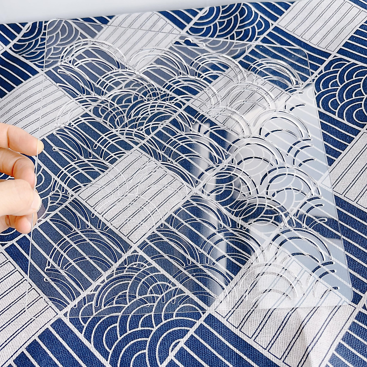 Acrylic Sashiko Stencil, Embroidery Pattern, Quilting Stencil for Hand Quilting and Embroidery