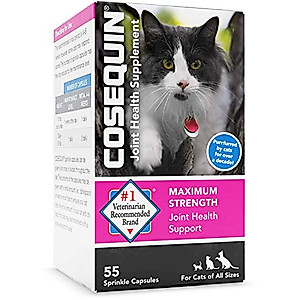 Nutramax Cosequin Joint Health Supplement for Cats - With Glucosamine and Chondroitin, 55 Capsules