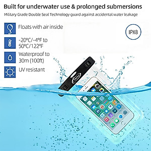 AiRunTech Waterproof Phone Pouch, Waterproof Cell Phone Dry Bag Compatible for iPhone 14 13 12 Pro Max Plus Cellphone Up to 7.0'' Large Waterproof Phone Case -3Pack REGULAR SETS