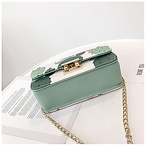 Mellshy Women Cute Cactus Printing Crossbody Bags for Women Chain Shoulder Bag Handbag Purse