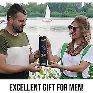 Yelloway 6 Pack Insulated Tote Beer Bottle Holder - Gift Idea -12 Can Carrier - Inexpensive Gift for Men - Birthday Unique Gag Koozie